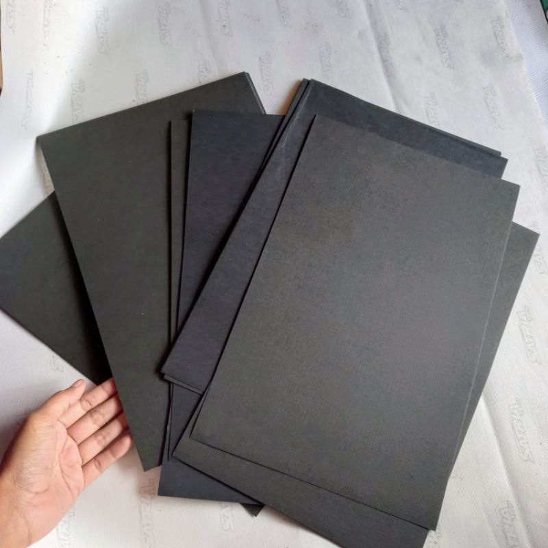 Jual Kertas Manila Hitam 200 gram ukuran A4 21x30 cm/ BC manila hitam ...