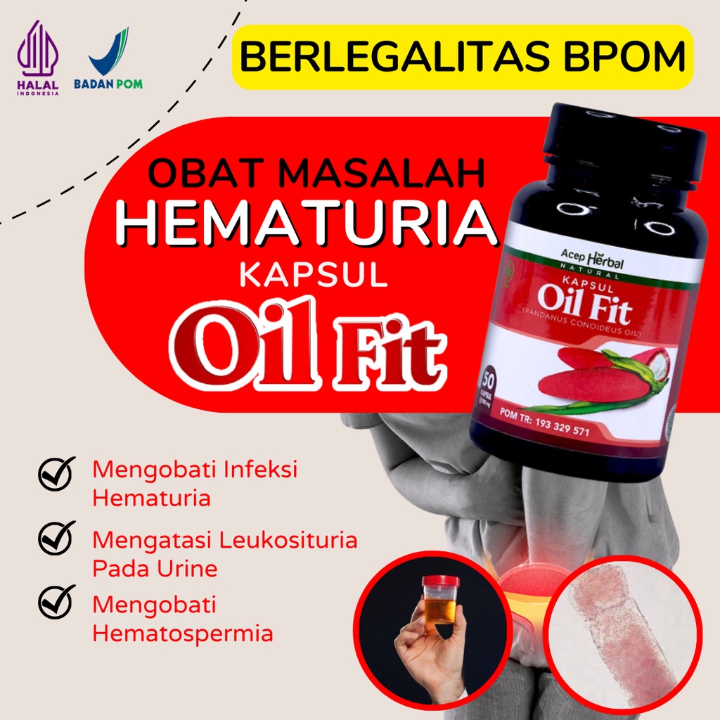 Jual Obat Hematuria Infeksi Saluran Kemih Leukosituria Pria Wanita Kencing Darah Sakit Leukosit ...
