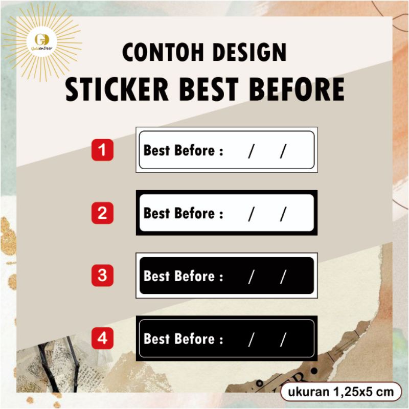 Jual STICKER BEST BEFORE/ STIKER EXPIRED/ STIKER KEMASAN MAKANAN ...