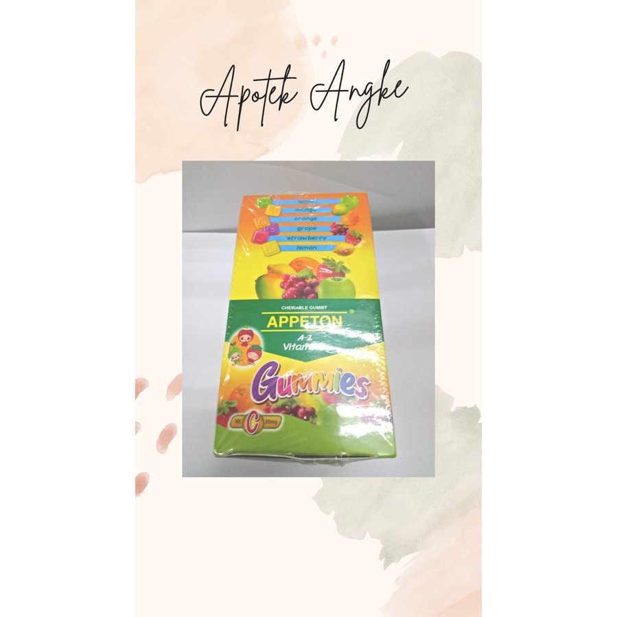Jual Appeton A-Z Kids Vitamin C Gummies 20 Sachet / Box | Shopee Indonesia