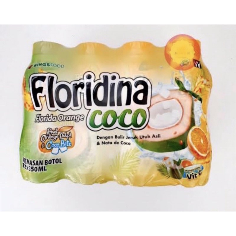 Jual FLORIDINA COCO 350ML DUS ISI 12 BOTOL/FLORIDINA RASA KELAPA ...