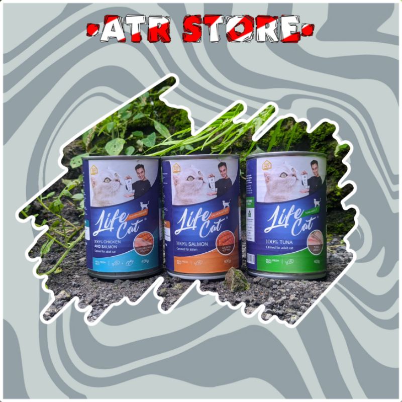 Jual LIFE CAT BASAH KALENG (TUNA, SALMON, CHICKEN AND SALMON) | Shopee ...