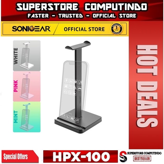 Jual Stand Headset Gaming Sonicgear HPX-100 |Headset Stand Sonicgear ...