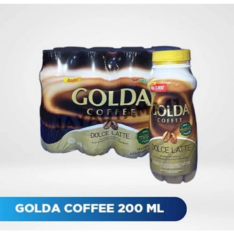 Jual Golda Coffee Drink Dolce Latte 200 ml (12 botol/krat) | Shopee ...