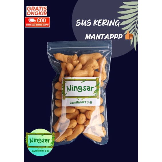 Jual Camilan soes lonjong original 50 gram sus enak camilan ningsar ...