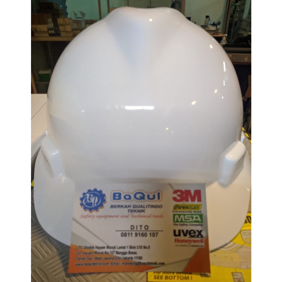 Jual MSA Safety Helmet Helm V-Gard Fasttrack Original Putih / white ...