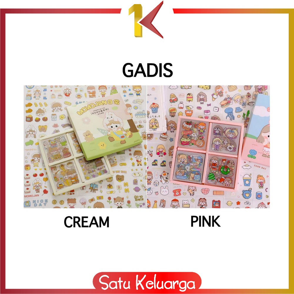 Jual SK-C473 Stiker 2D Isi 100pcs Sticker Aesthetic Karakter / Stiker ...