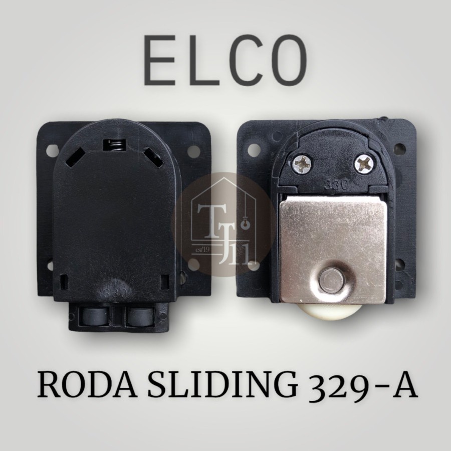 Jual RODA SLIDING ELCO 329 A / RODA PINTU LEMARI GESER ELCO 329 A ...
