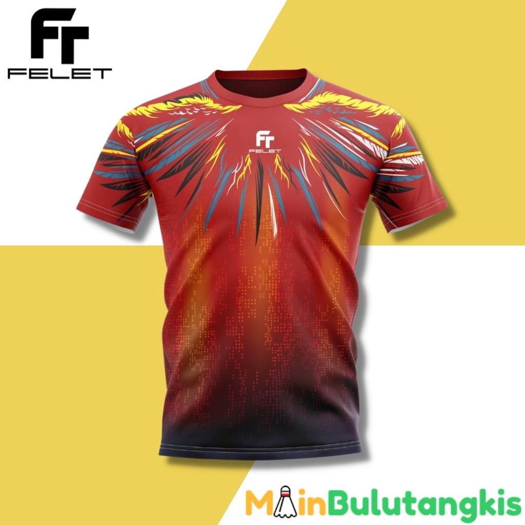 Jual Kaos Badminton Felet RN 3587 Original | Shopee Indonesia