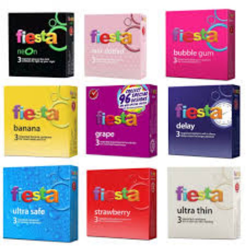 Jual Kondom Fiesta Aneka Rasa | Alat Kontrasepsi | Shopee Indonesia