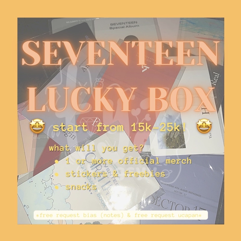 Jual SEVENTEEN OFFICIAL MERCH LUCKY BOX GACHA NO ZONK CARAT SEBONG SVT ...