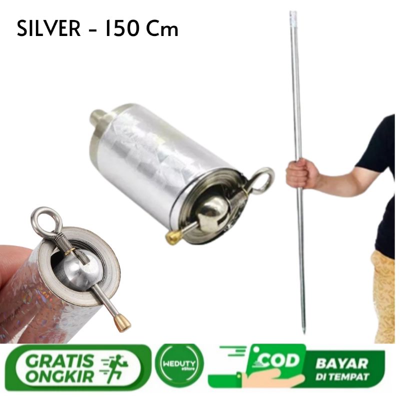 Jual Tongkat Kera Sakti Magic Sulap Ukuran 150cm Pocket Cone Stell ...