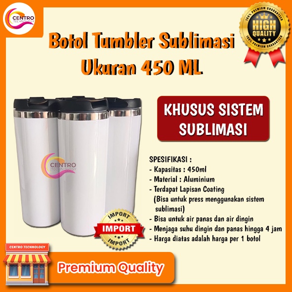Jual Botol Minum / Tumbler Tumblr 450ml Sublimasi | Sublimation Tumblr ...