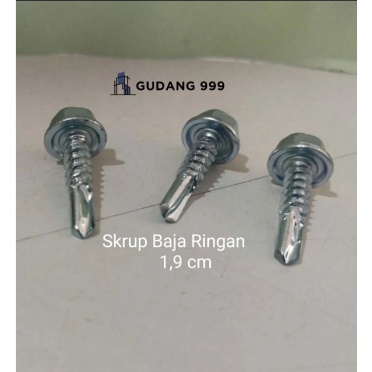 Jual SKRUP BAJA RINGAN 10 X 19 MM / SEKRUP ROOFING1.9 cm / SKRUP RENG ...