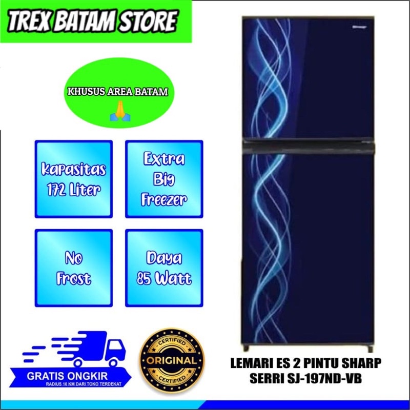 Jual SHARP SJ-197 KULKAS 2 PINTU (BATAM) | Shopee Indonesia