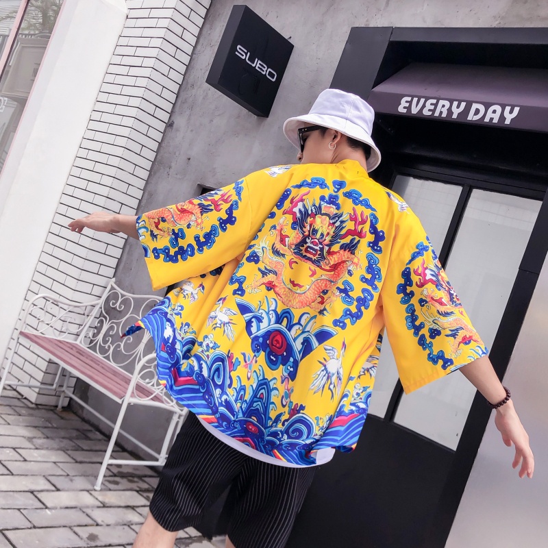 Jual MAN.C.038 BAJU KAISAR MODERN FASHION KUNING NAGA PAKAIAN IMLEK CNY ...