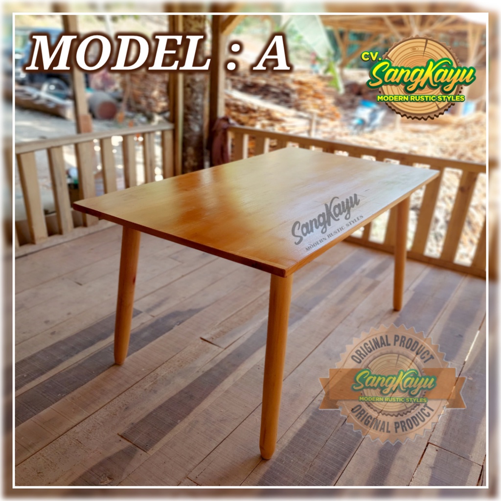 Jual SangKayu Meja Kayu Meja Minimalis Meja Kerja Wooden Table / Meja ...
