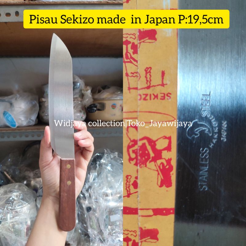 Jual Pisau dapur Sekizo made in japan/Pisau gagang kayu merk Hakkoh ...