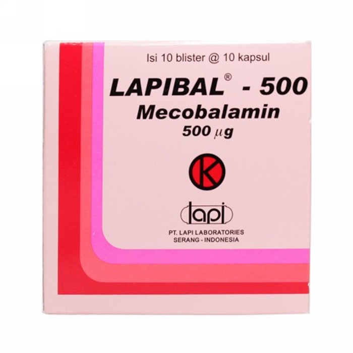 Jual LAPIBAL 500MCG 1 STRIP ISI 10 CAPSUL / MECOBALAMIN / ANEMIA ...