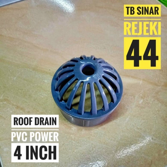 Jual Diskon Roof Drain 4 Inch Pvc Power Saringan Talang Air Atap Dak ...