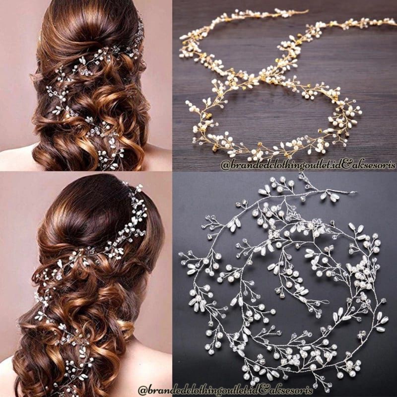 Jual HEADPIECE MUTIARA CRISTAL MEWAH / HEADPIECE HIASAN AKSESOSORIS ...