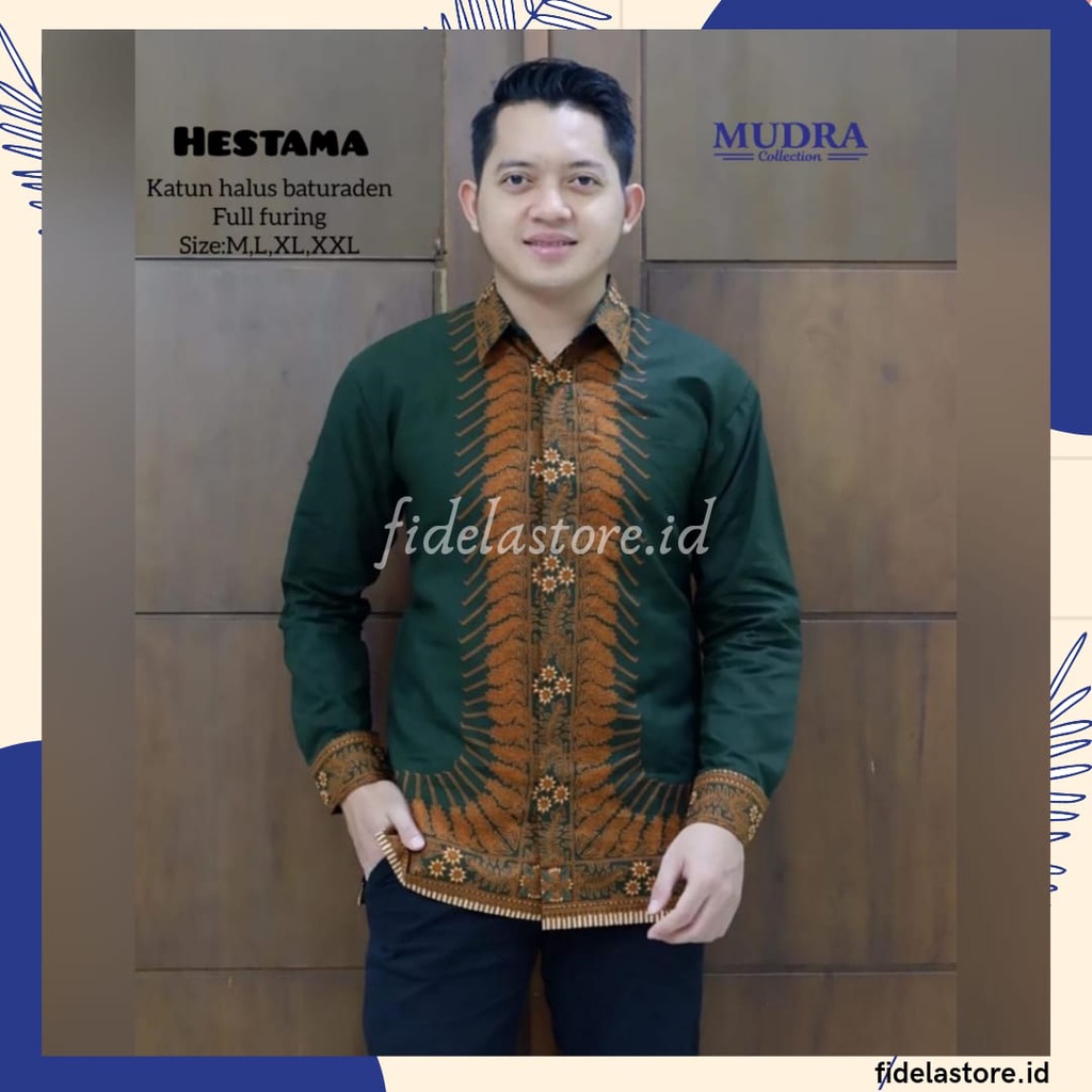 Jual Batik Mudra Collection / Kemeja Batik Pria / Hestama / Dewangga ...