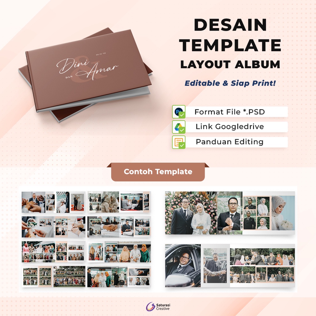 Jual Desain Template Layout Album Format PSD Editable & File Siap Cetak ...
