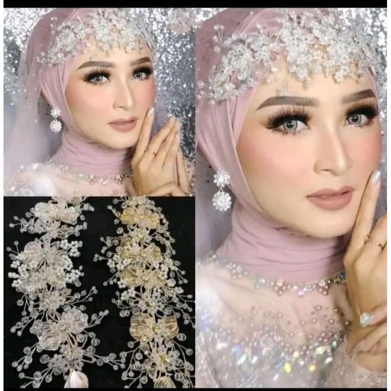 Jual Headpiece Bunga Lentur Mewah Untuk Pengantin | Shopee Indonesia