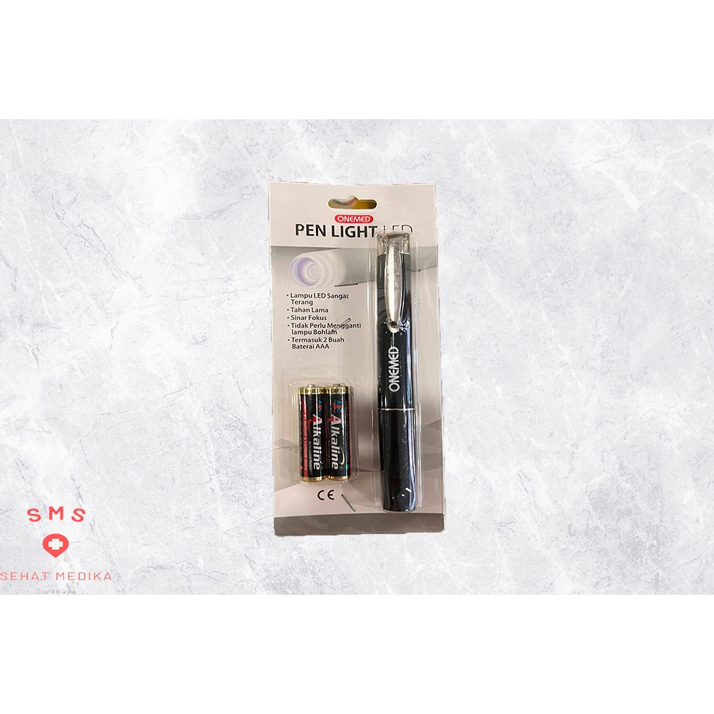 Jual Penlight LED+Baterai OneMed | Shopee Indonesia