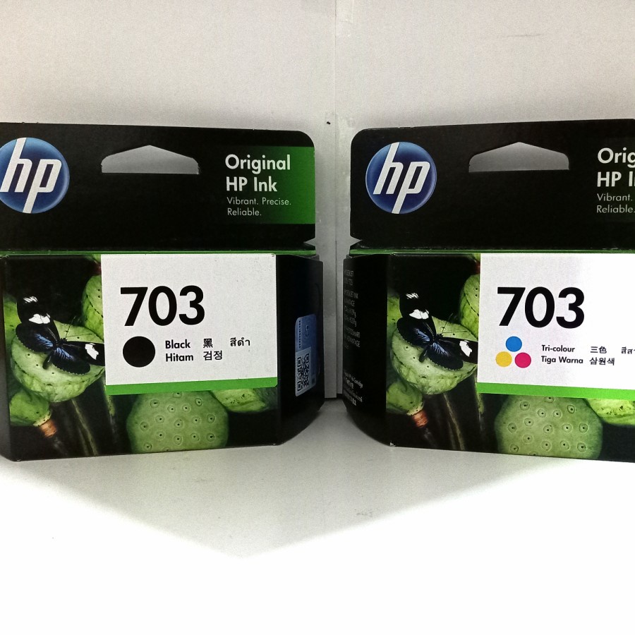 Jual PROMO PAKET TINTA HP 703 BLACK DAN COLOR ORIGINAL (1SET) | Shopee ...