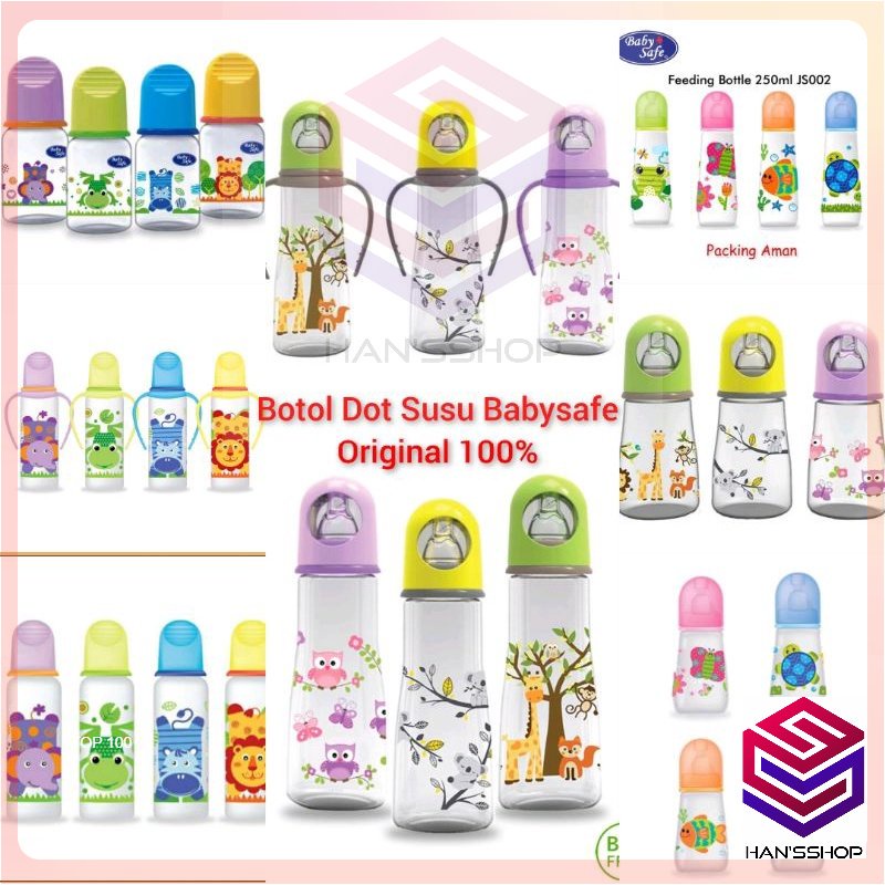 Jual ASLI Botol Dot Susu Babysafe Original Bayi Baby Safe JS001 JS002 JS003 JS004 JS005 JP002 ...