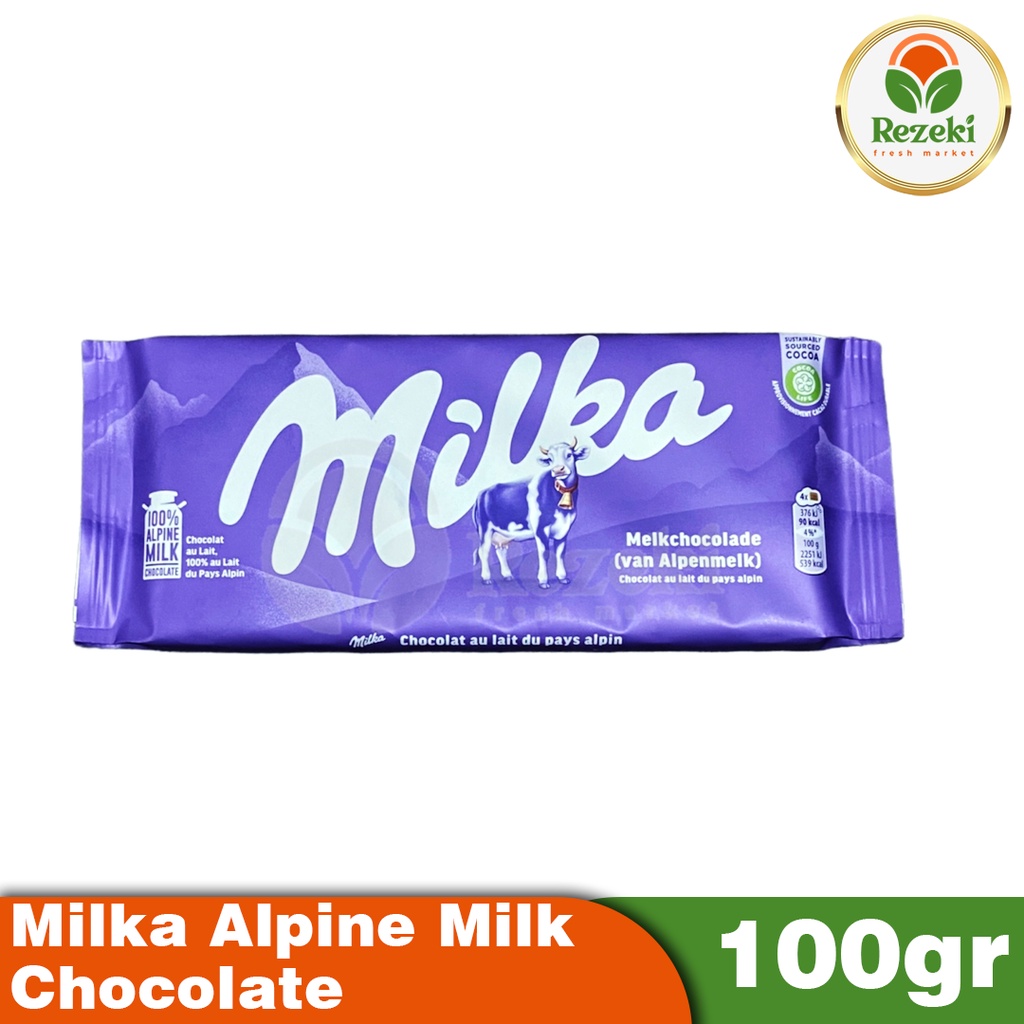 Jual Milka Alpine Milk Chocolate [100 gr] | Shopee Indonesia