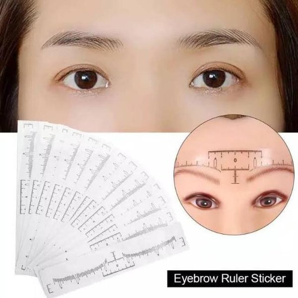 Jual EYEBROW STICKER RULLER / STICKER PENGGARIS SULAM ALIS/ STIKER ...