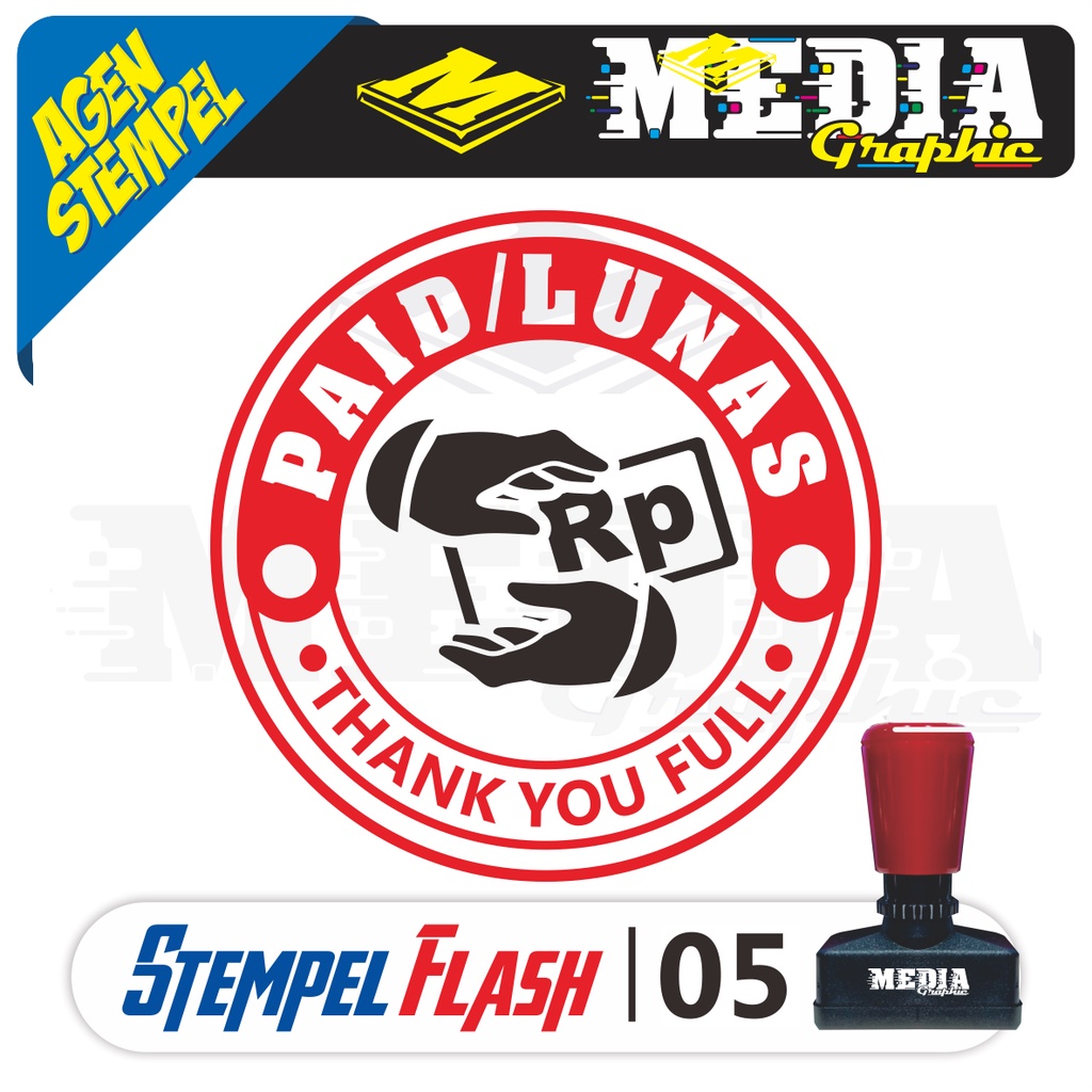 Jual CAP PAID / STEMPEL PAID BULAT / STEMPEL CUSTOM / STEMPEL MURAH ...