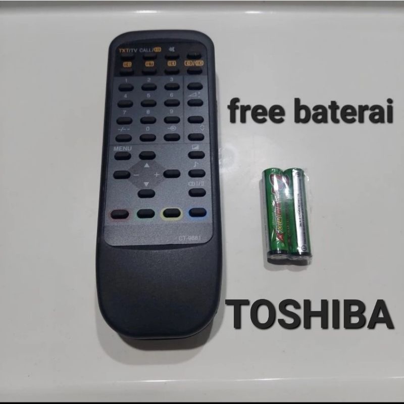 Jual Remote tv tabung toshiba free baterai/remot tv tabung toshiba ...
