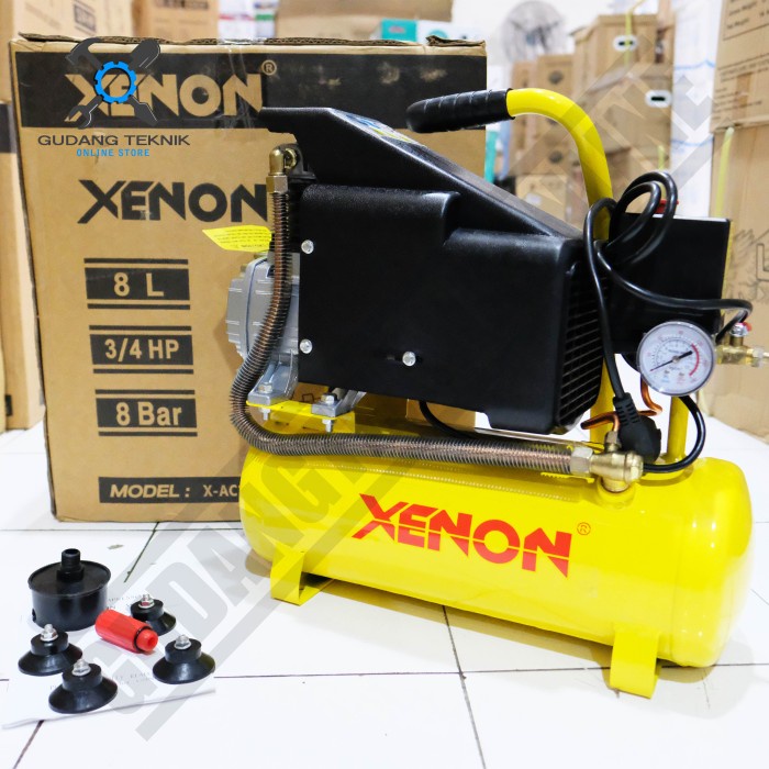 Jual Mesin Kompresor Angin Listrik 3/4 HP 8 Liter X-AC1008B XENON ...