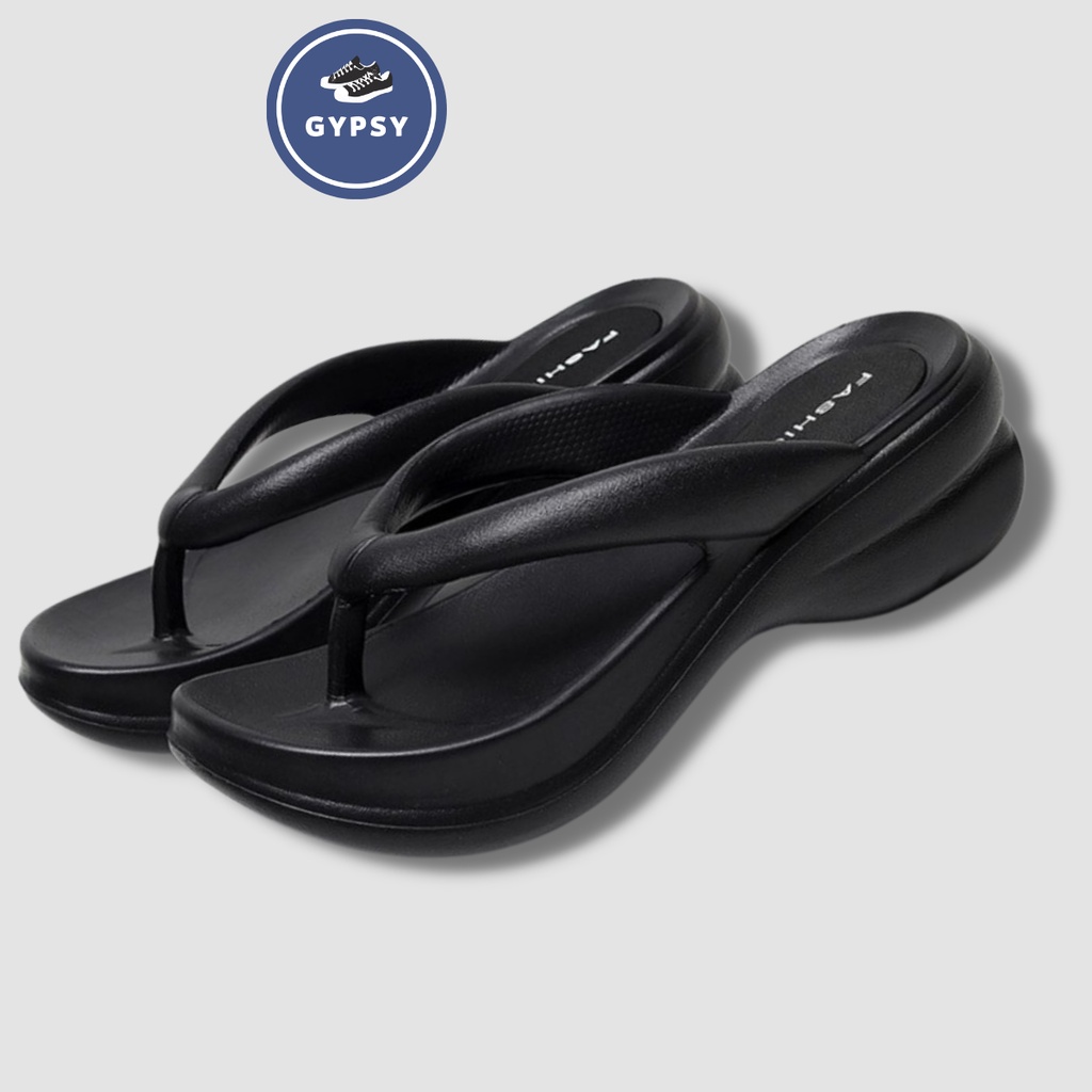 Jual Gypsy - Sandal Slide Wedges Wanita Bahan SOFT Empuk Nyaman Tinggi ...