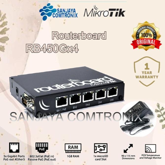 Jual Mikrotik Router Indoor RB450Gx4 | Shopee Indonesia
