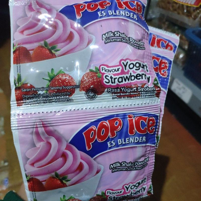 Jual PopIce Yoghurt Strawberry | Shopee Indonesia