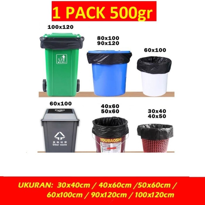 Jual Kantong Plastik Sampah Besar 90 x 120 Plastik sampah - Trash Bag ...