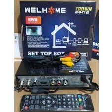 Jual WELHOME setbox set top box stb DVBT2 DVB T2 crown 01 tv digital | Shopee Indonesia