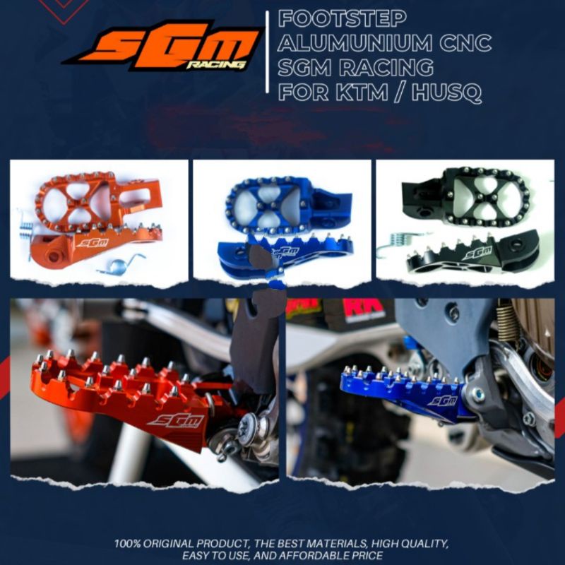Jual Footstep SGM Racing Aluminium CNC - KTM Husqvarna | Shopee Indonesia