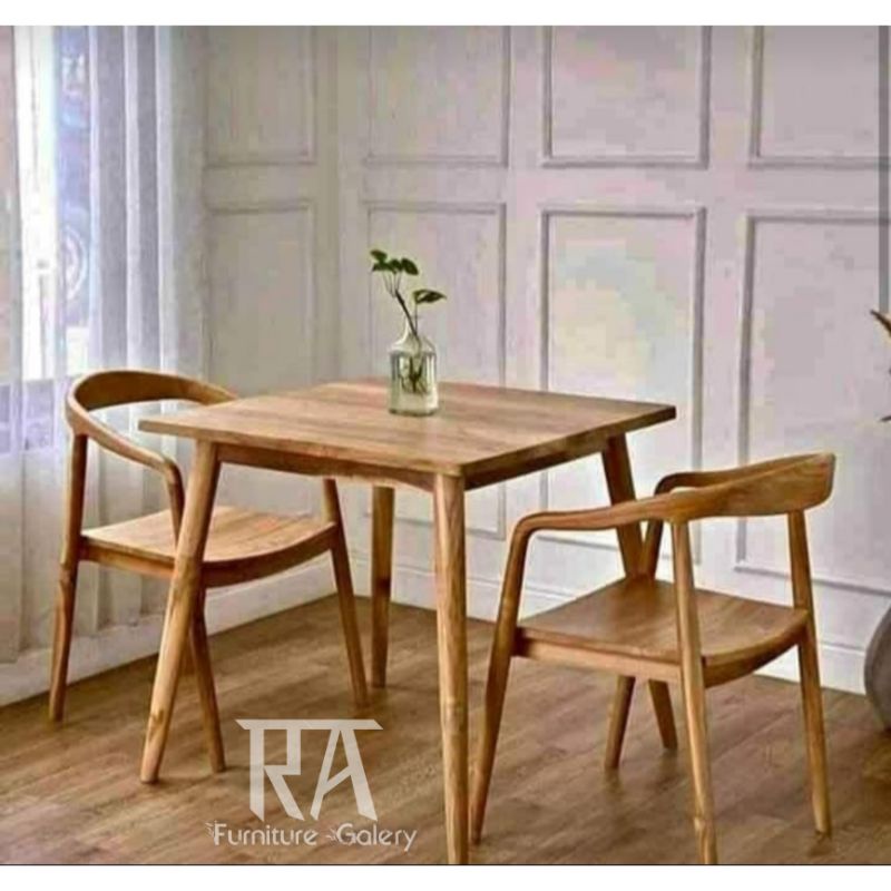 Jual MEJA CAFE MAKAN SET KURSI SALLY MINIMALIS | Shopee Indonesia