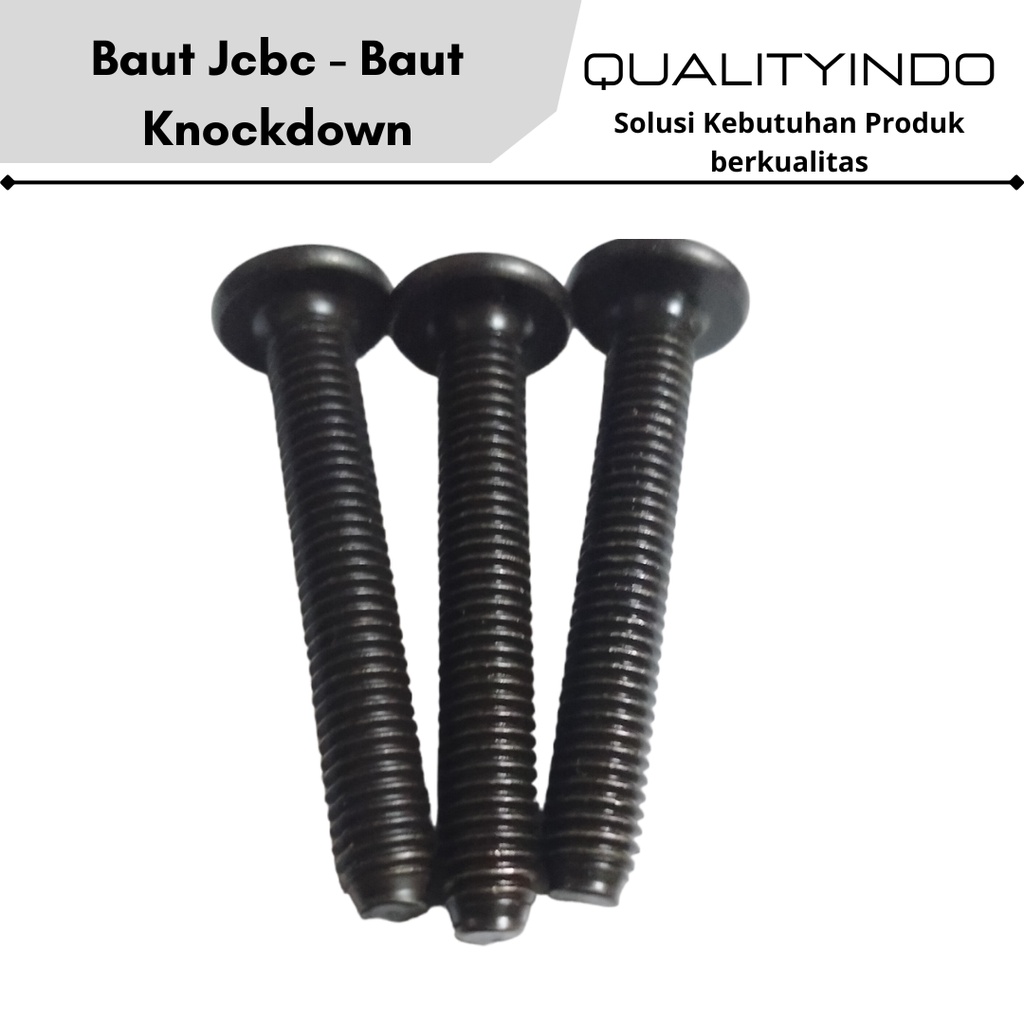 Jual Baut Jcbc M6x15 / Baut furniture M6x15 / Baut Knockdown M6x15 ...