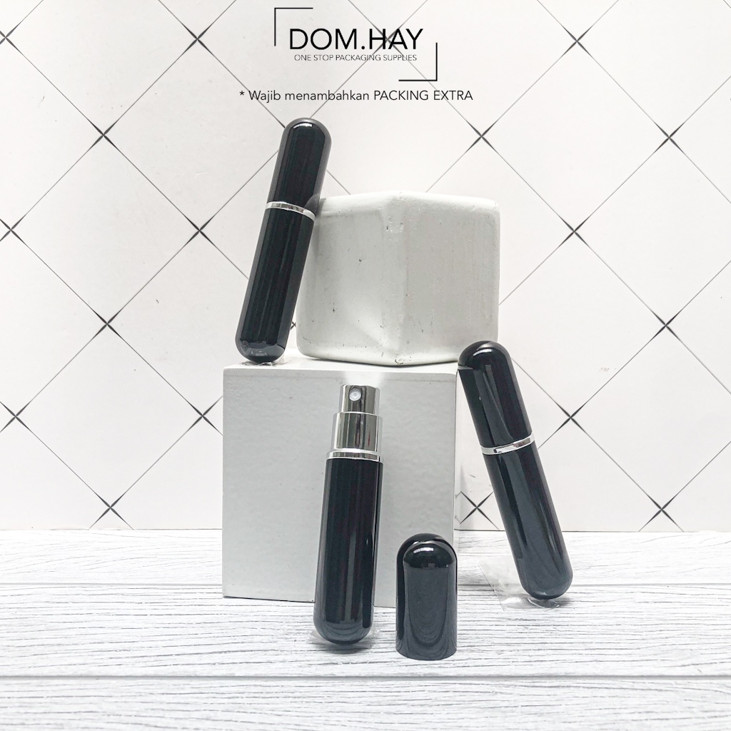 Jual 5ml Botol Parfum Kosong Capsule Metalik Travel Pack Refill Bottle ...