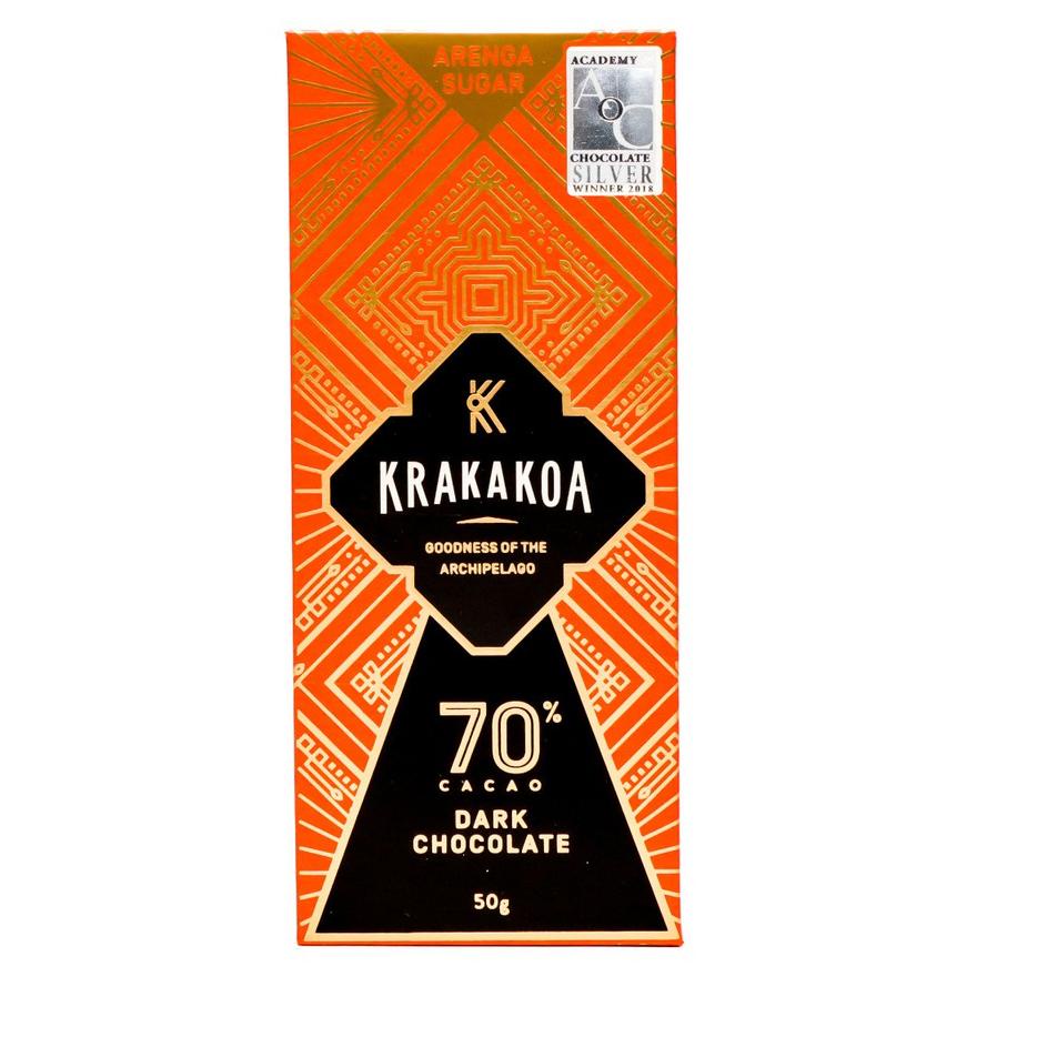 Jual Krakakoa, Arenga 70% Dark Chocolate 50gr (No White Sugar Chocolate ...