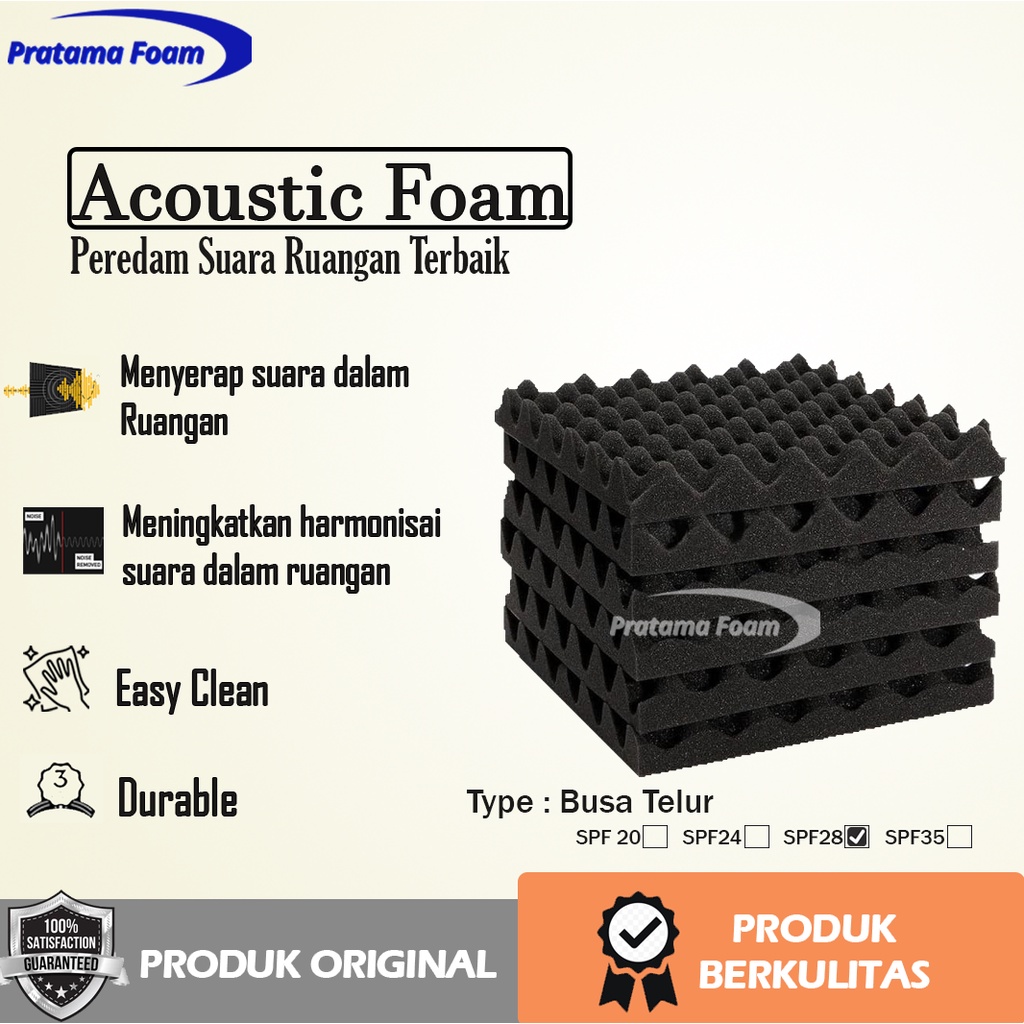 Jual Busa Peredam Suara Ruangan Motif Telur - Acoustik Foam Peredam ...