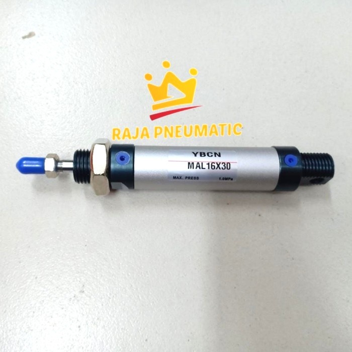 Jual Silinder Air Cylinder Spring Single Acting Mal 16X30 Pas Ditarik ...