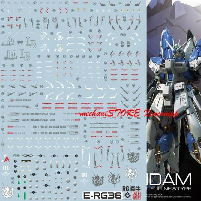 Jual Water Decal Rg Rx93 Hi Nu Gundam Rg36 By Evo Simp Evolution Studio | Shopee Indonesia