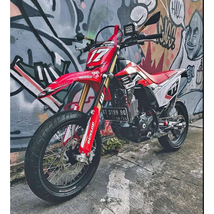 Jual Decal Stiker Motor CRF 150 L full body Merah Hitam Putih | Shopee ...